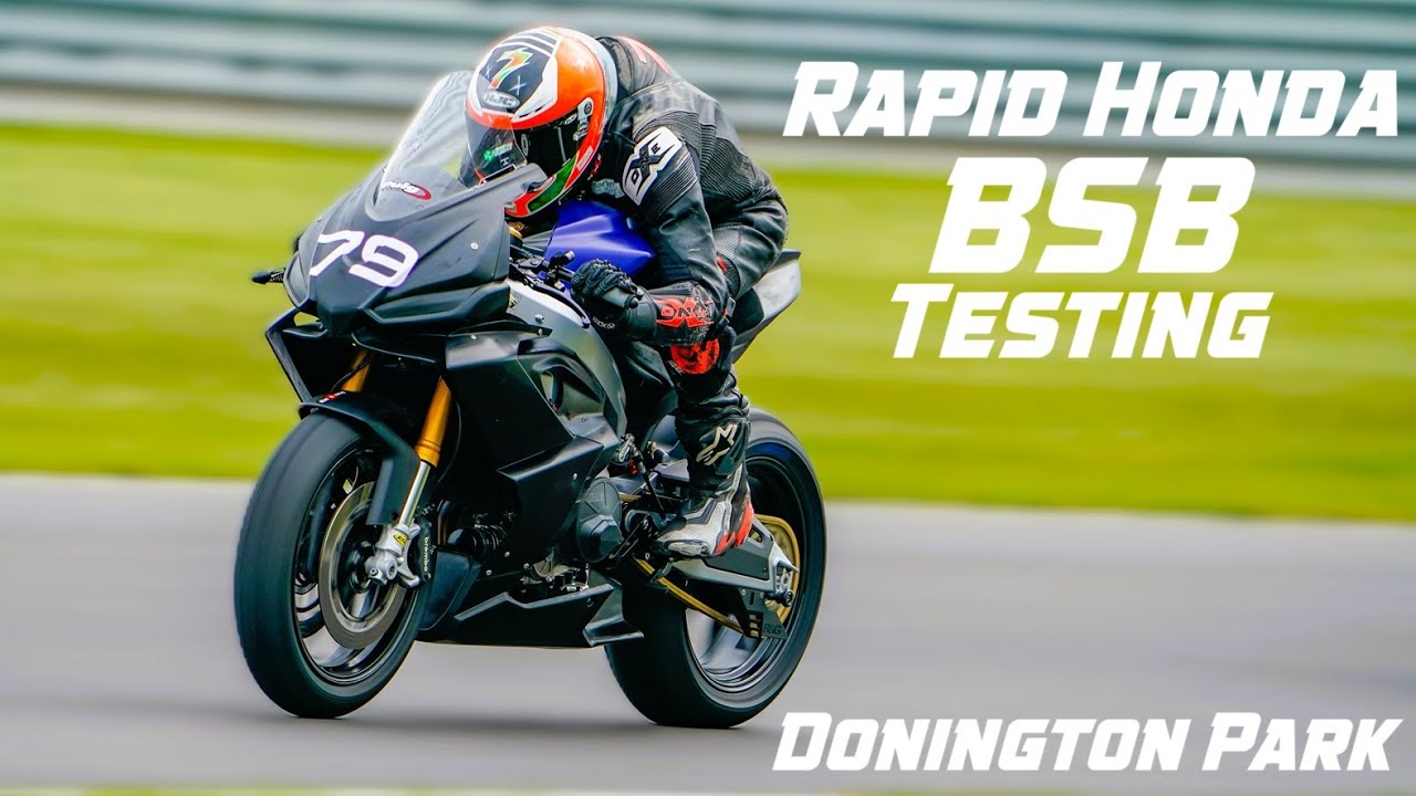 Rapid Honda BSB testing at Donington Park. UK race season starts here ...