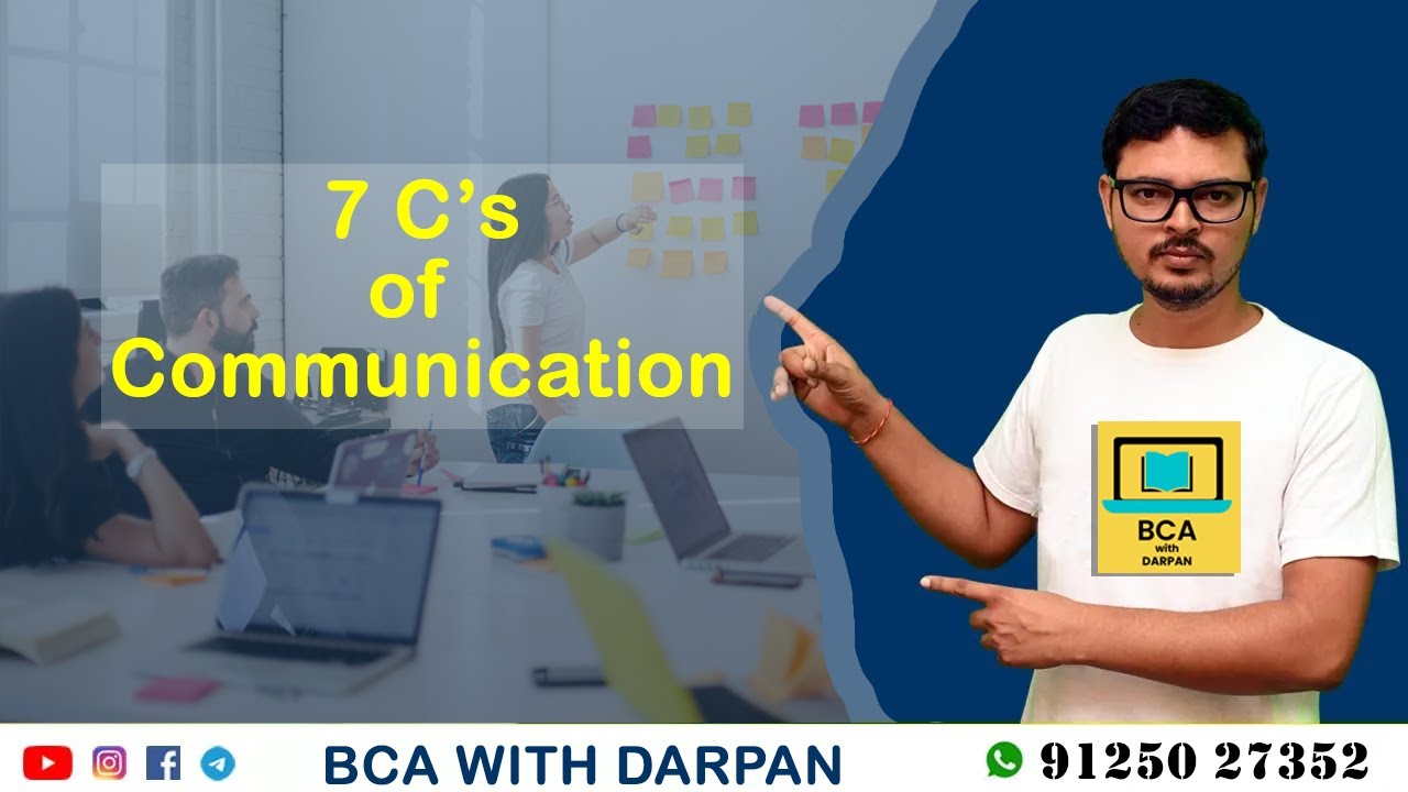 7 C's of Communication | BCA | Business Communication | BCA 1st ...