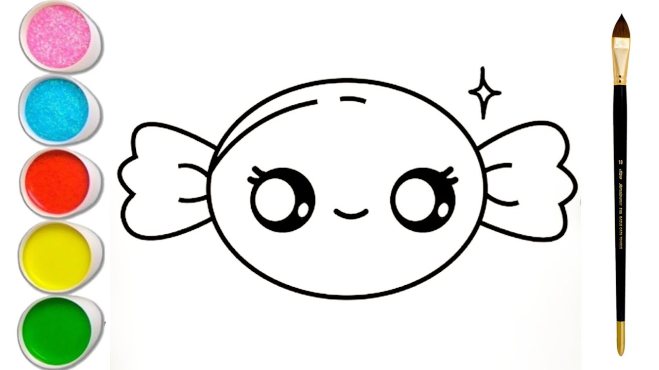 HOW TO DRAW CUTE CHOCOLATE CANDI | how to draw cute and easy drawing ...