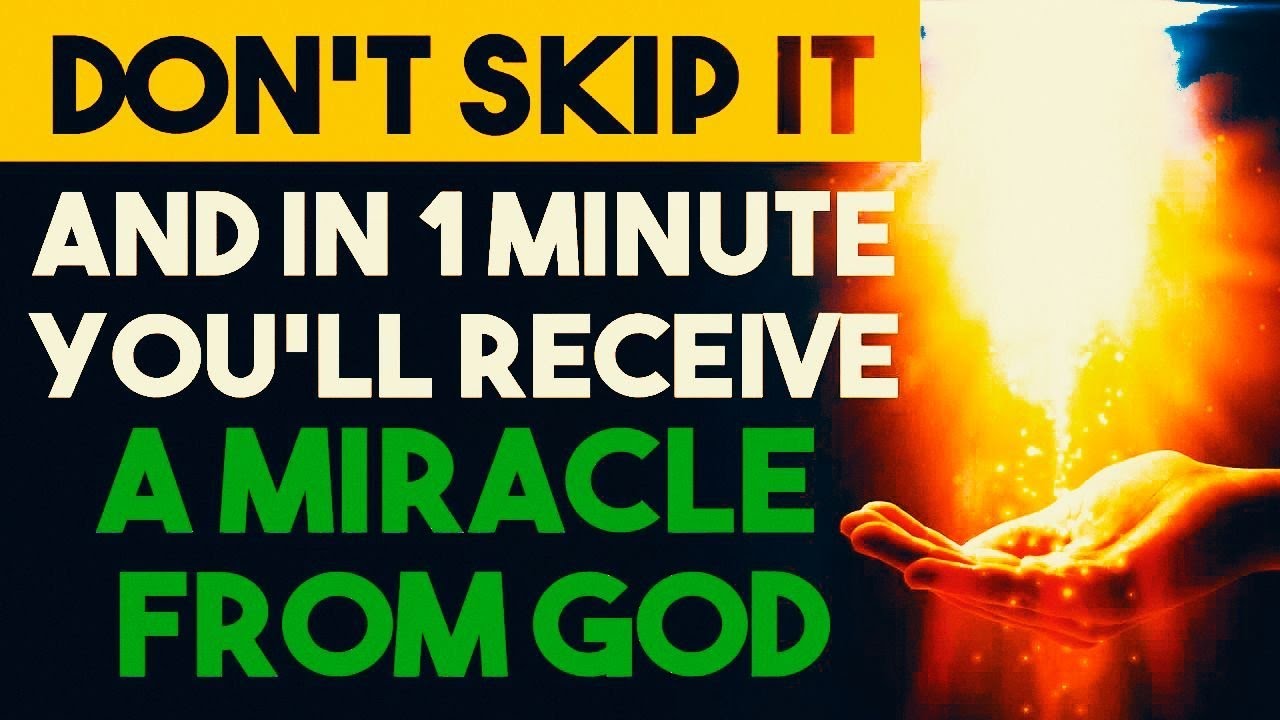 Expect A Miracle From God In 1 Minute After Watching This Powerful ...