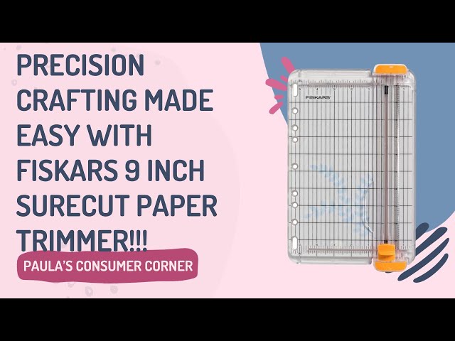 Fiskars 9x5.5 School Supplies Fiskars SureCut Card Making Paper Trimmer ...