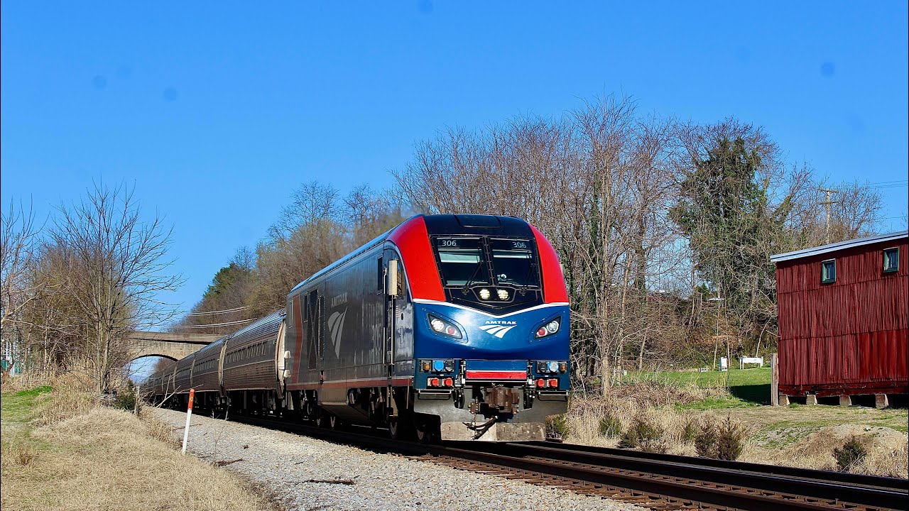 Amtrak galore on the Blue Ridge district! - YouTube