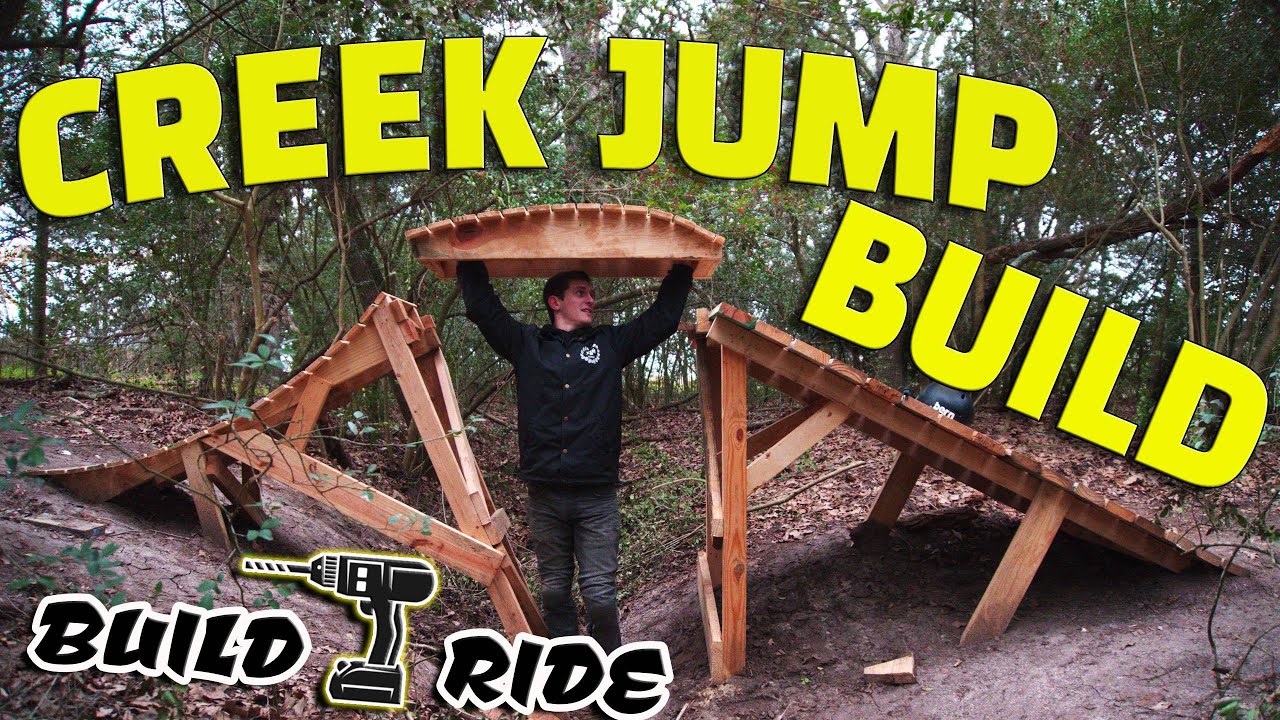Starting my Backyard Mountain Bike Trails with a Gap Jump! - YouTube