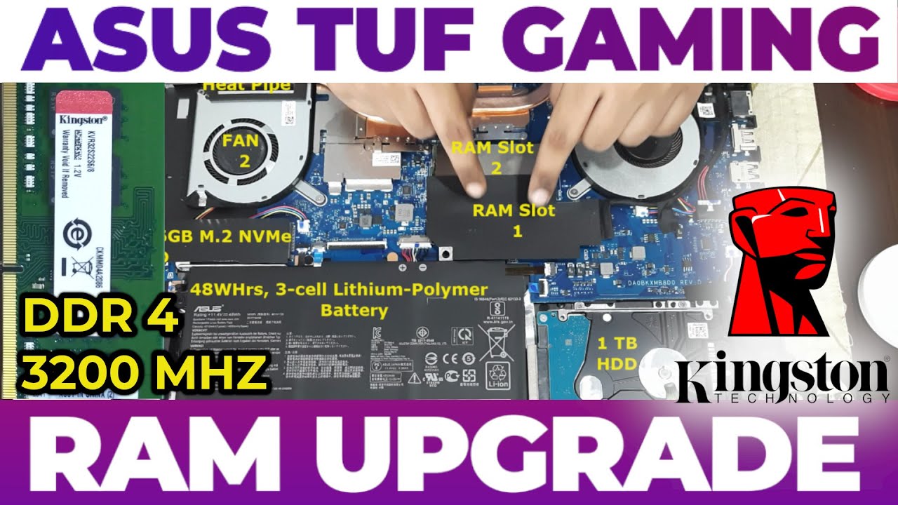 Asus TUF RAM Upgrade | Asus TUF Gaming RAM Upgrade | Upgrading Asus TUF ...