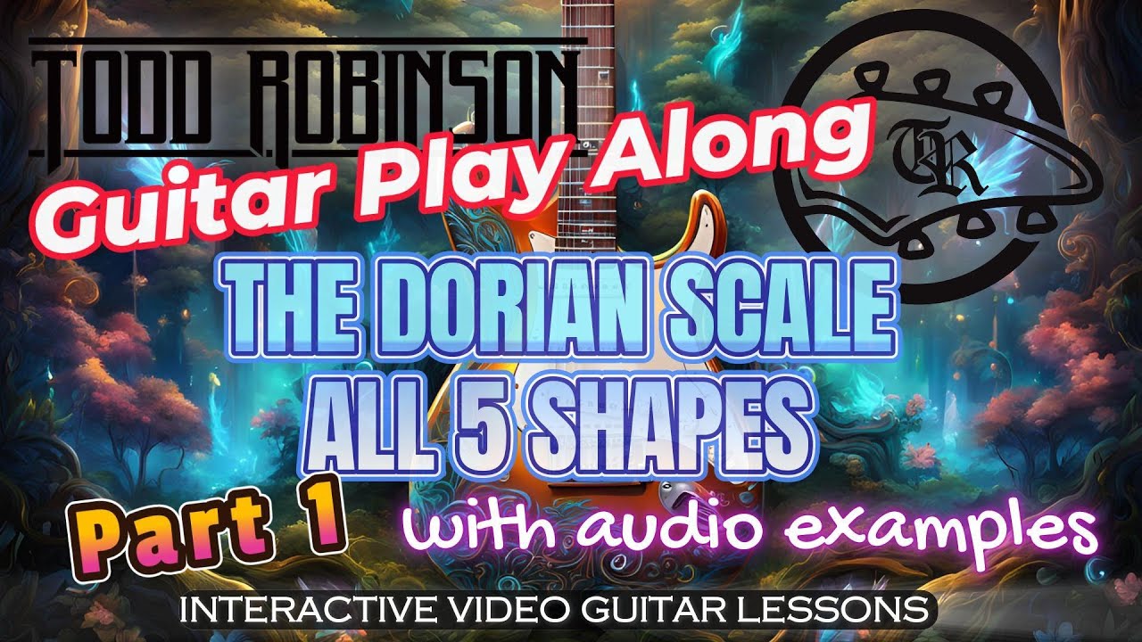 How to play the DORIAN SCALE - Shape 1 with PLAY ALONG examples # ...