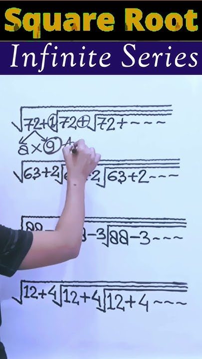 Simplification Tricks (9) Square Root of Infinite Series #math #viral # ...