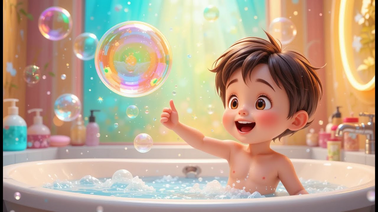 Splish, Splash, A Rainbow Bath | Fun 3D Animated Song for Kids - YouTube