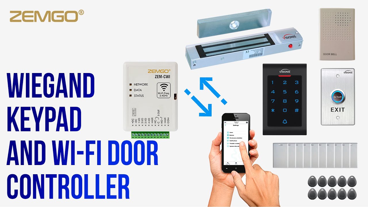 WIFI Controller for Access Control with Door Maglock, Exit Button ...