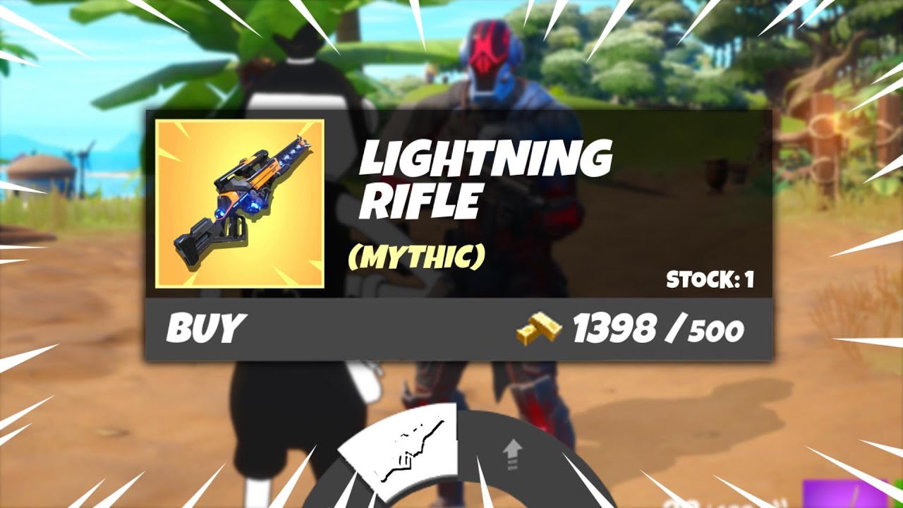 New Mythic LIGHTNING RIFLE in Fortnite Update! - YouTube