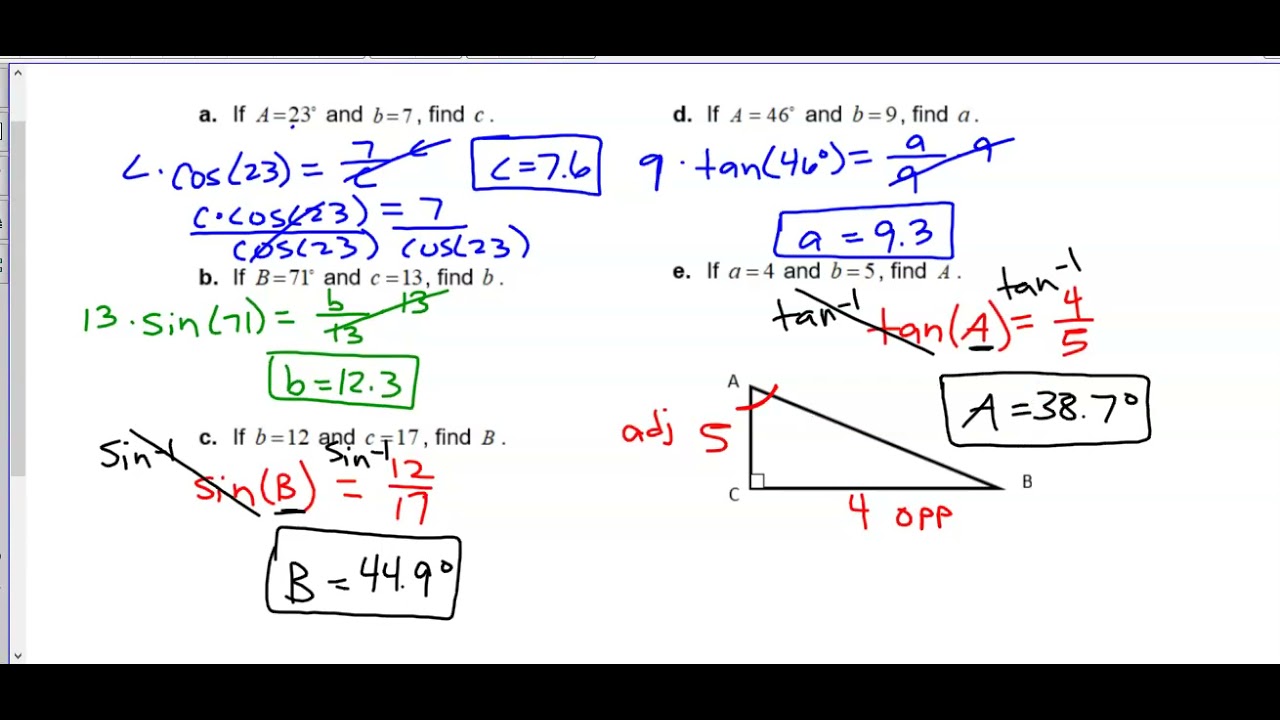 Triangle Review Part 1 - YouTube