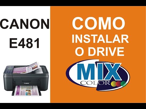 Como baixar instalar driver impressora Canon E481 E480 facil Gratis de forma rapida.