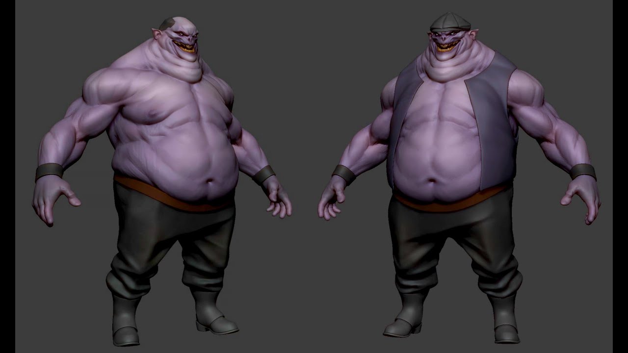 Game character, Speed sculpt, WIP - YouTube