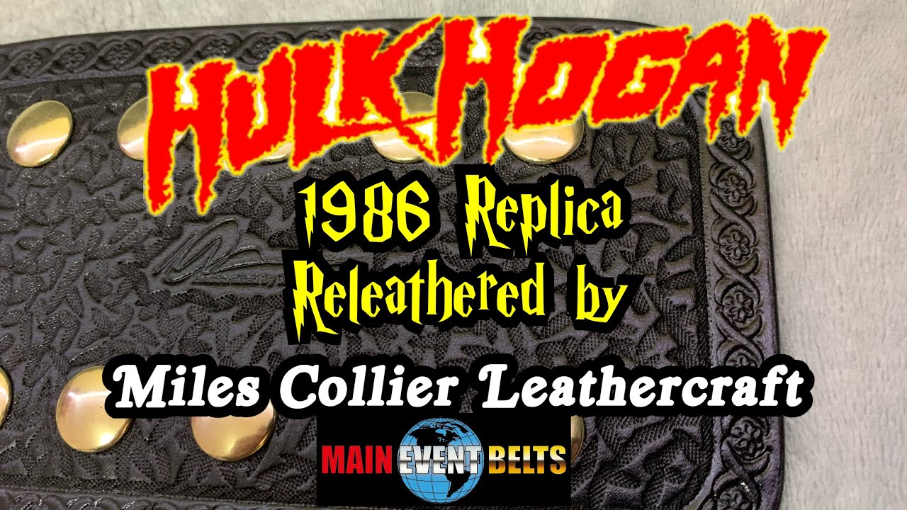 Releathered WWE Hogan 86 Replica Belt #wwe #wweshop - YouTube