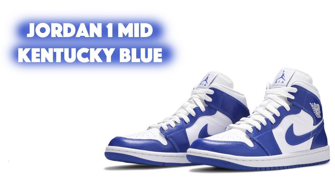 Jordan 1 Mid Kentucky Blue // распаковка посылки с brandshop - YouTube
