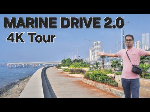 Mumbai Marine Drive 2.0: A Full 4K Tour of the Coastal Road Promenade (Worli to Haji Ali)