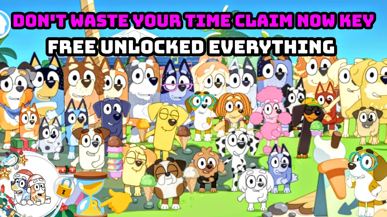 Bluey Let's Play Don't Waste Your Time Claim Now Key Free Unlocked ...