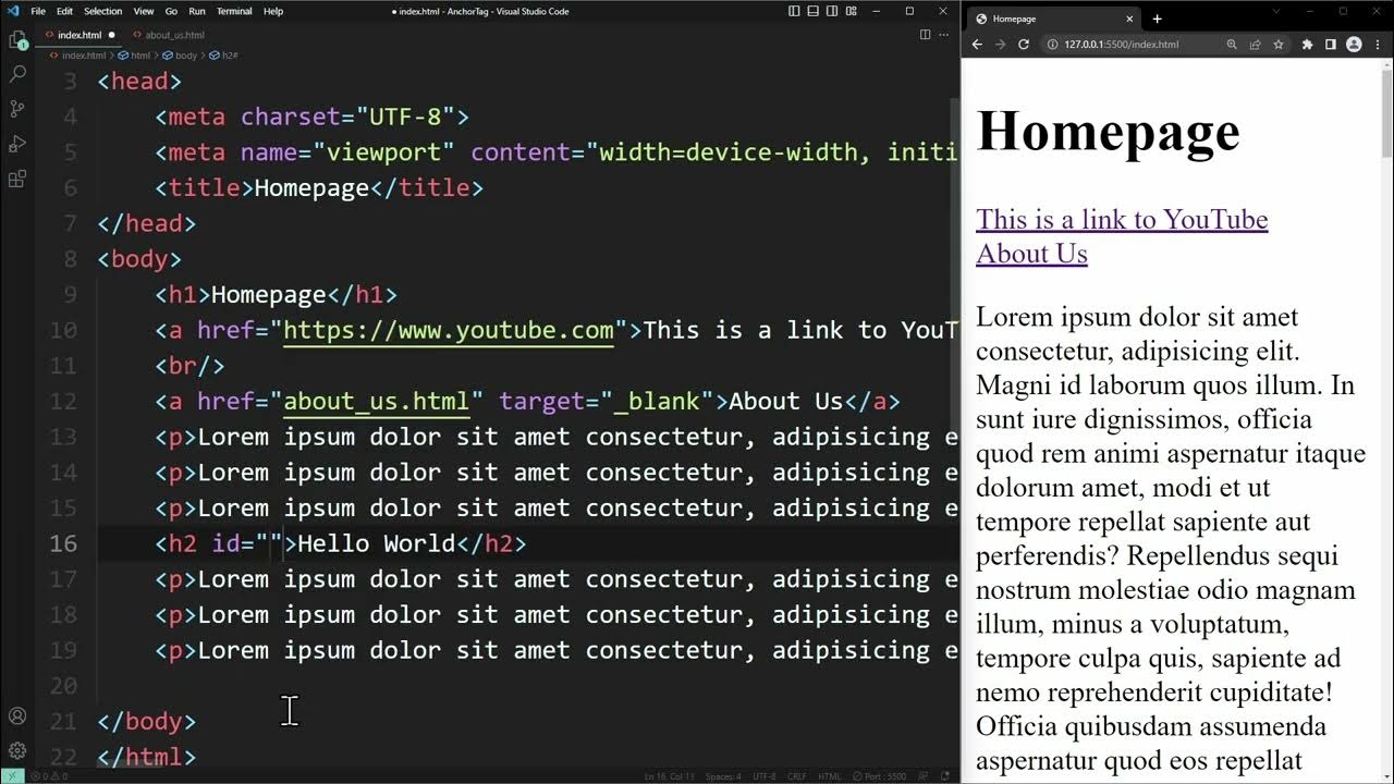 15. Create Bookmark Links - YouTube