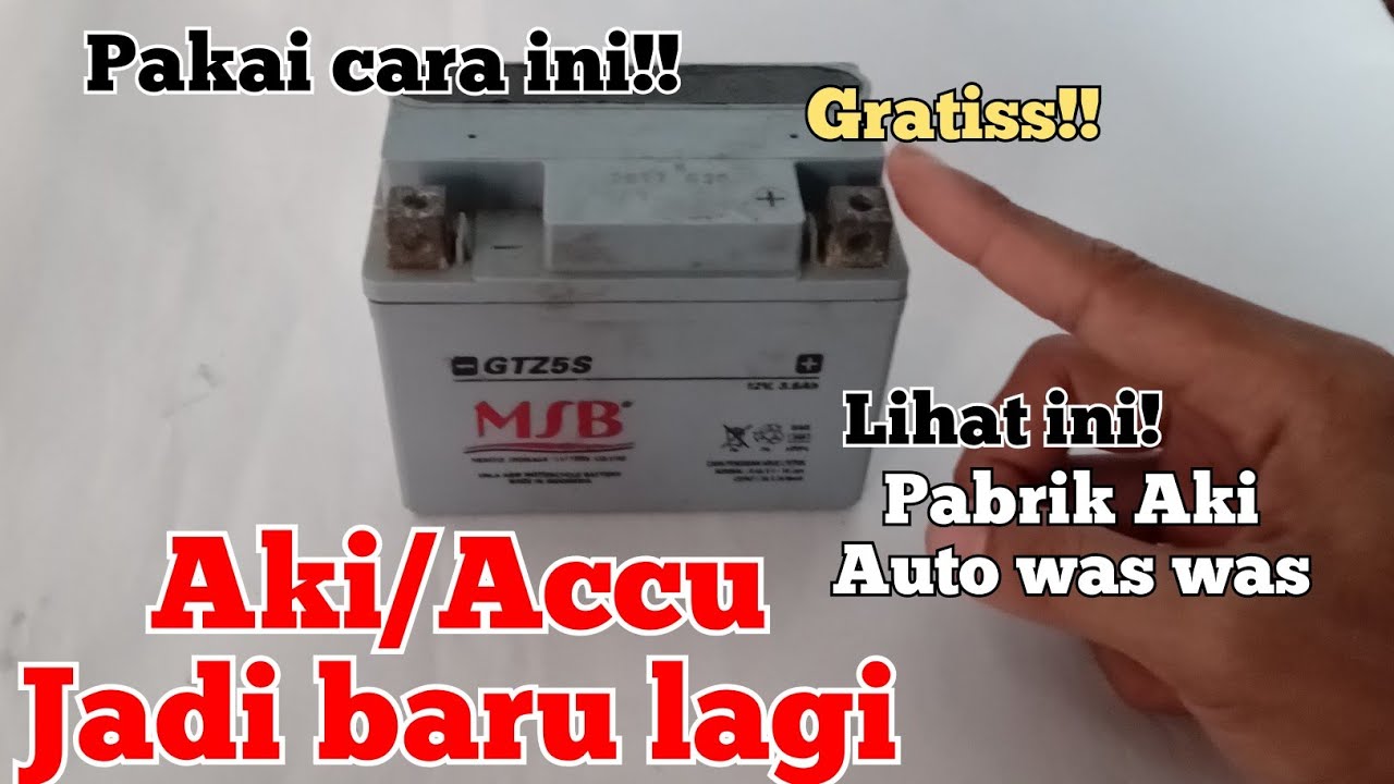 CARA RAHASIA‼️Memperbaiki Aki rusak jadi normal kembali - YouTube