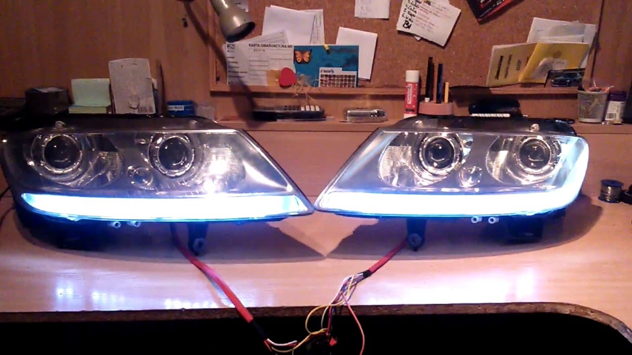 Phaeton Led Sequential Turn Matrix + DRL & Marker Lights - YouTube