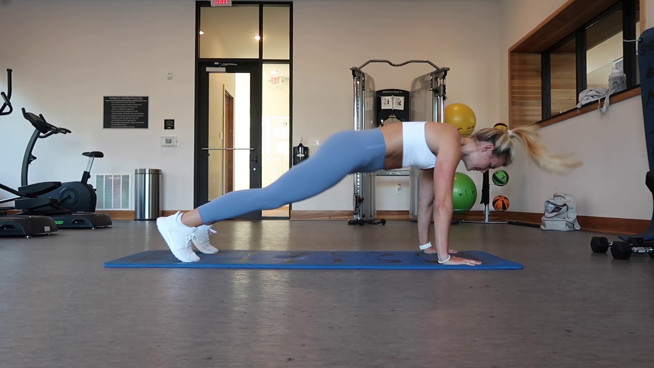 plank with alternating shin/toe taps - YouTube