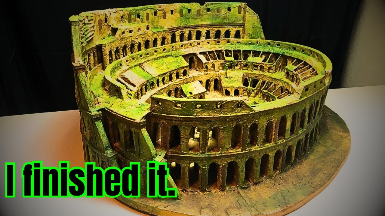 Making The Colosseum From Cardboard | Video 7 - YouTube