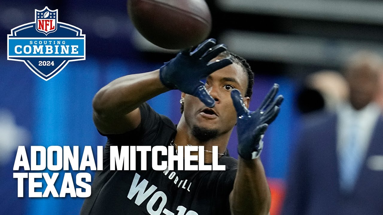 Adonai Mitchell's FULL 2024 NFL Scouting Combine On Field Workout - YouTube