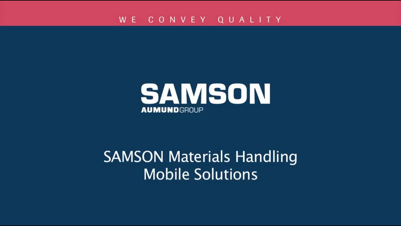 SAMSON Materials Handling Mobile Feeder-Solutions as 3D Animation - YouTube