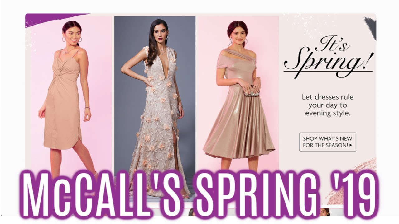 McCall's Spring 2019 Pattern Collection | First Impression Review - YouTube