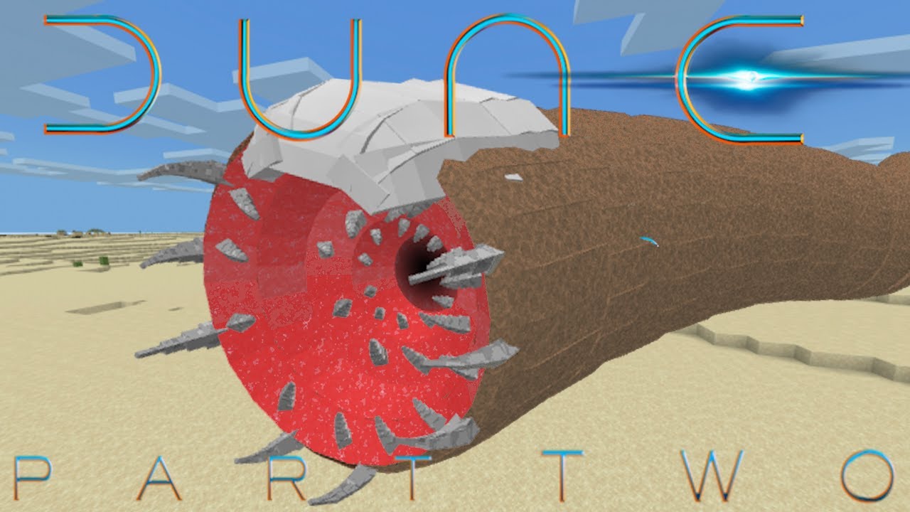 Minecraft DUNE 2 Sandworm mod - YouTube
