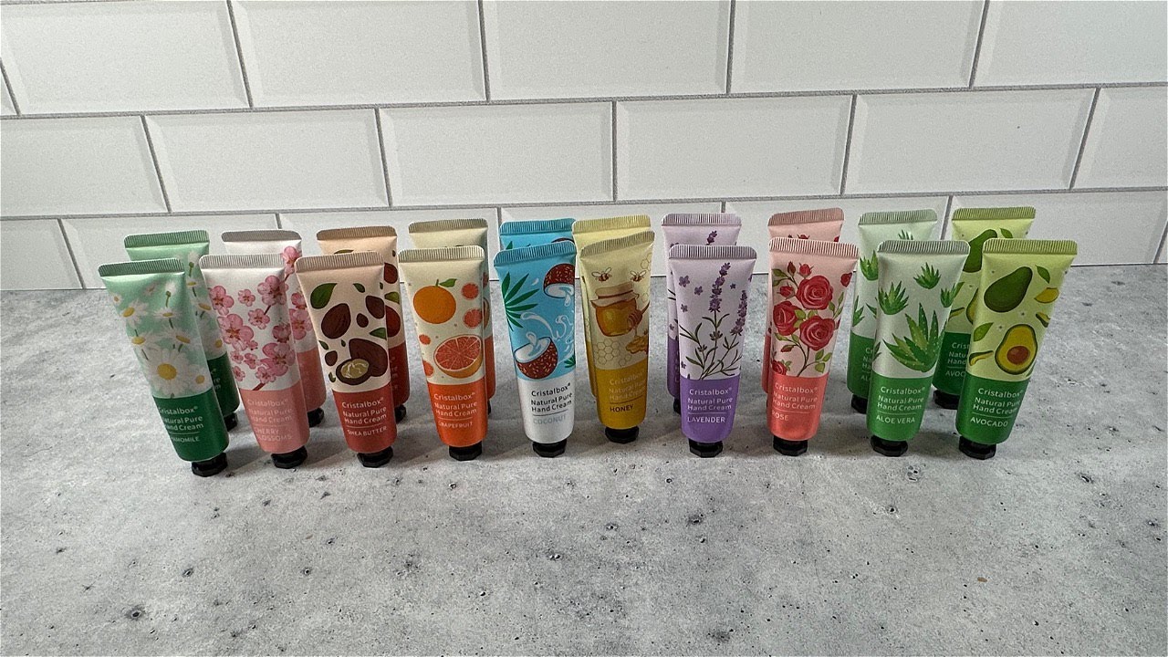 Cristalbox Scented Hand Cream Gift Set - 20 pack - YouTube