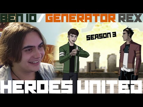 BEN 10/Generator Rex - S3E3/4 - HEROES UNITED CROSSOVER Reaction