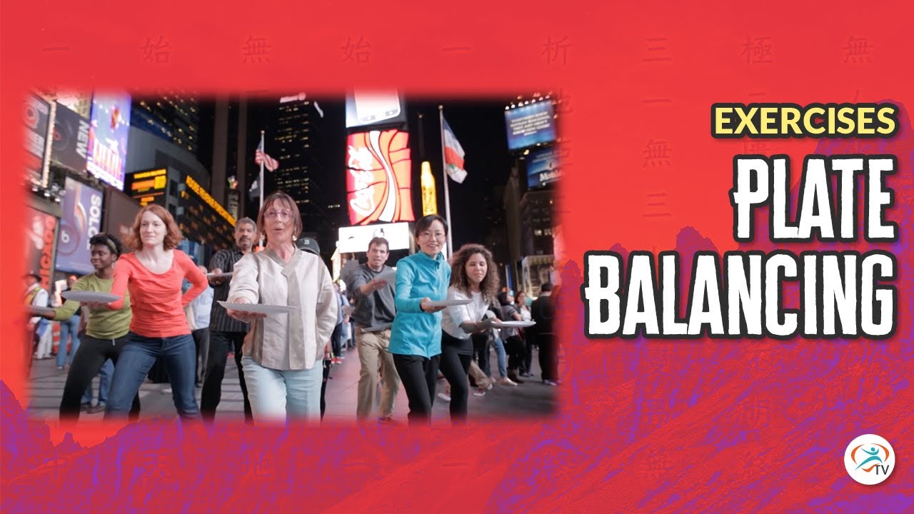 Plate Balancing Exercise at Times Square 1 | Body & Brain Exercises ...