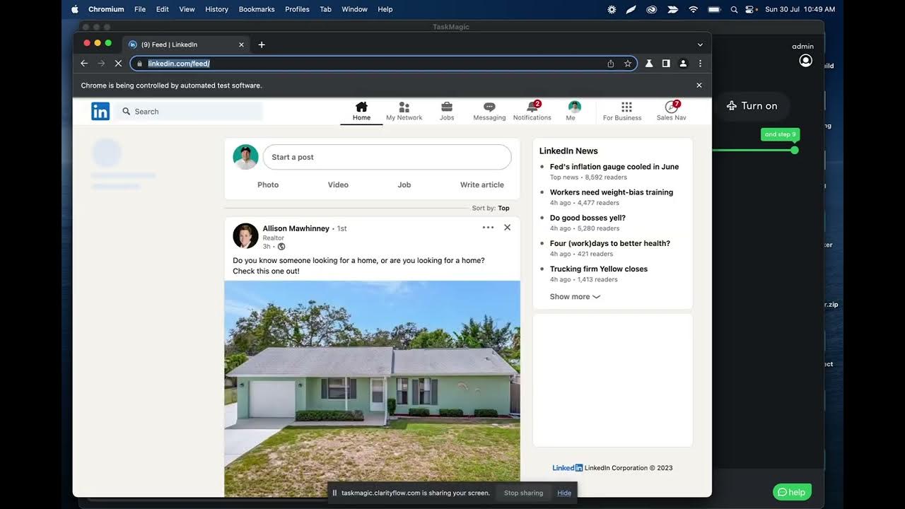 How to automate LinkedIn connections (no connection message) with TaskMagic - YouTube
