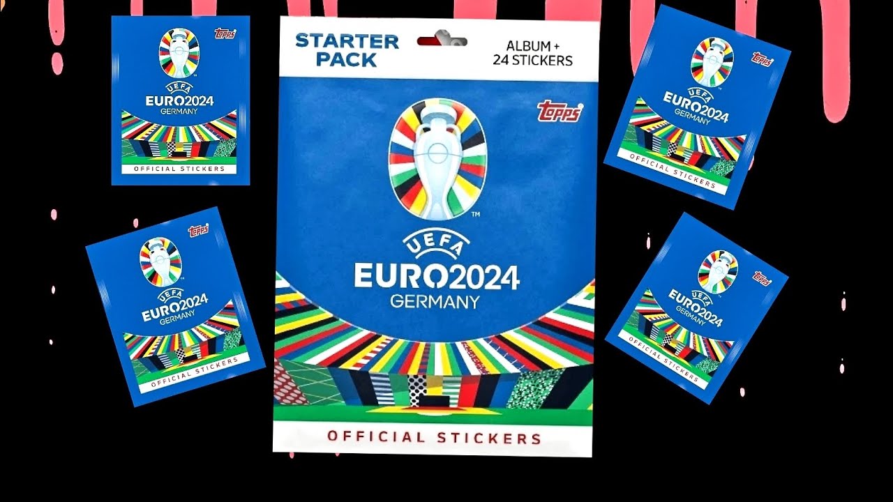Topps UEFA Euro2024 Germany Starter Pack (Album+24 Stickers) - YouTube