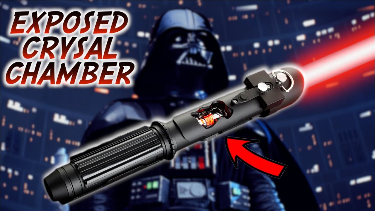 Darth Vader's Exposed Kyber Crystal Neopixel Lightsaber! (Artsabers ...