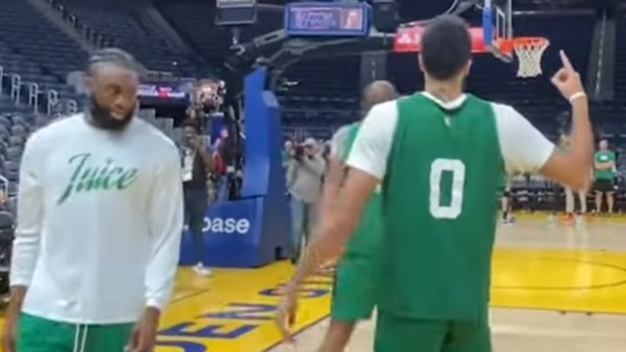 Jayson Tatum x Jaylen Brown NBA Finals PRACTICE HIGHLIGHTS 🔥☘ - YouTube