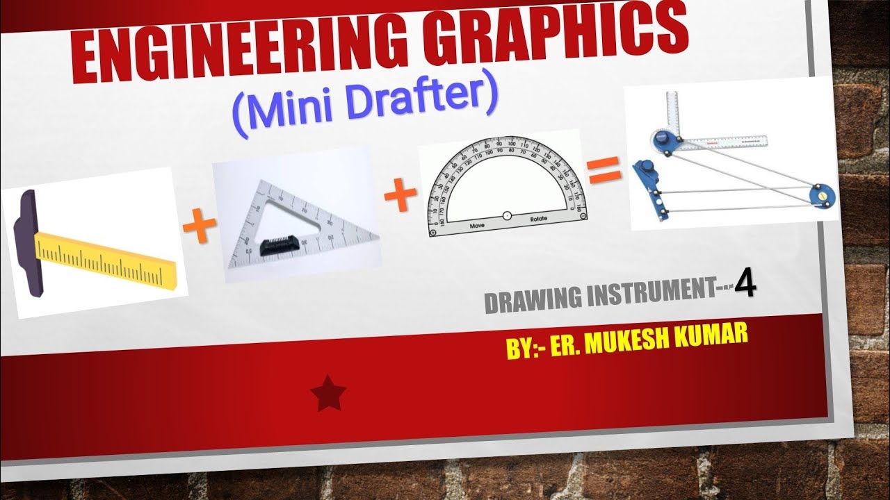 L-4 Mini Drafter ! Drafting machine ! Drafter! Drawing instrument ...