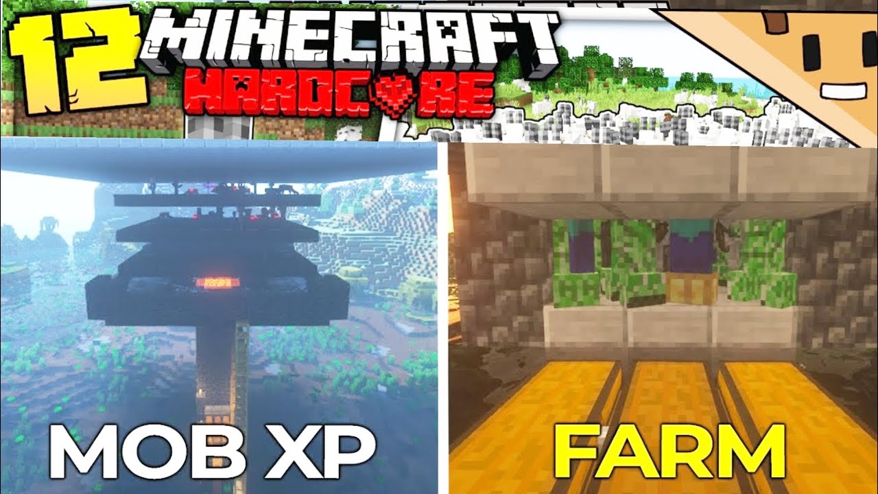 I Built an AUTOMATIC Mob Loot Farm in Minecraft Hardcore! (#12th ...