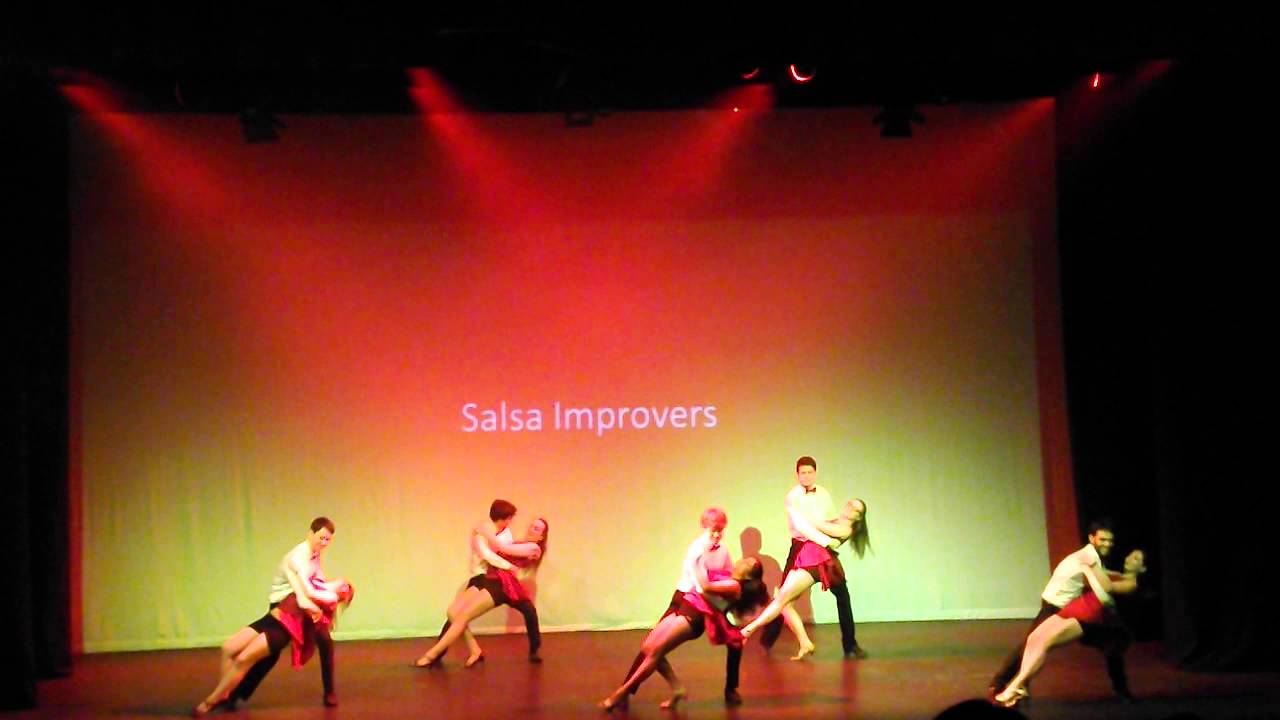 Warwick Salsa Improvers - Pizzaz Evening Show 2016 - YouTube