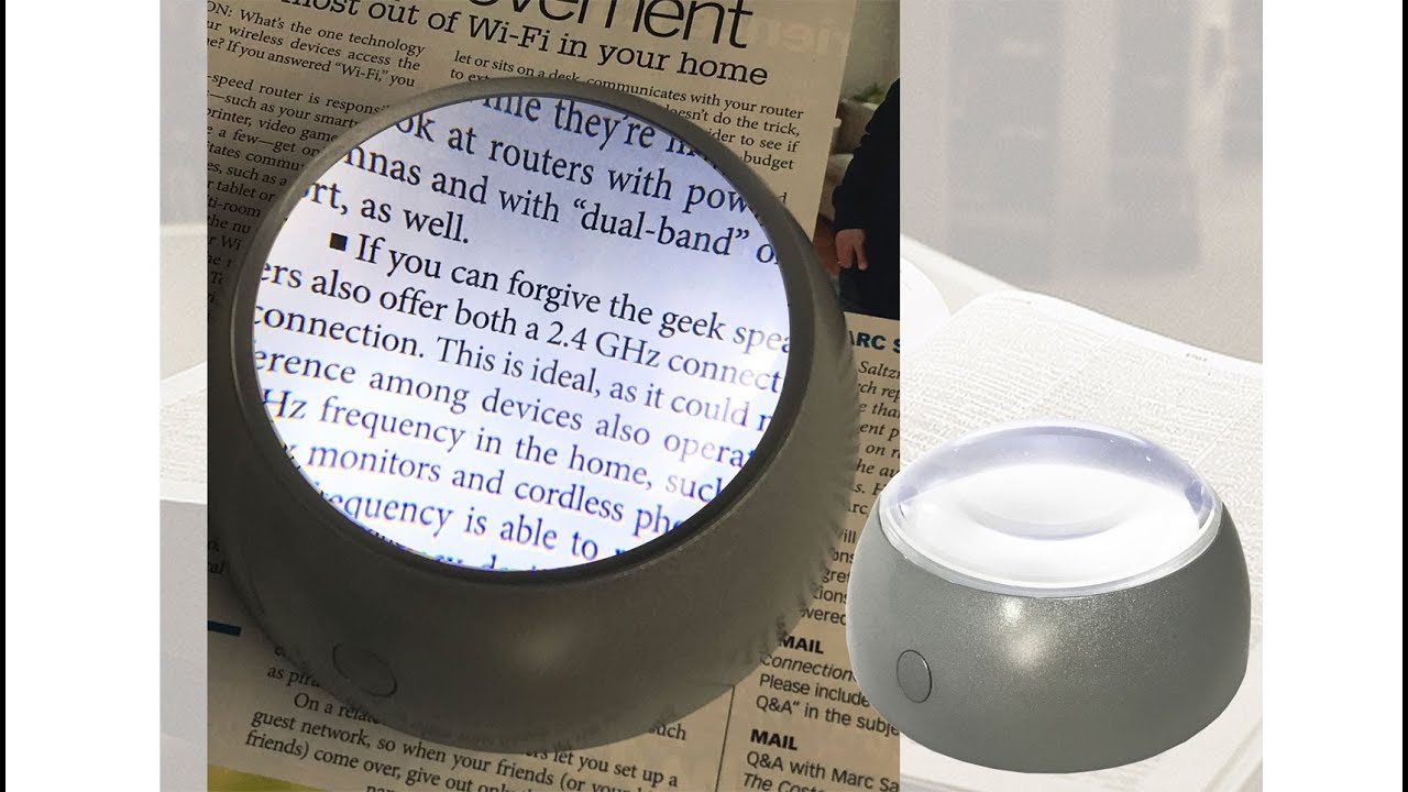 Round Dome Magnifier With LED Light-1601 - YouTube