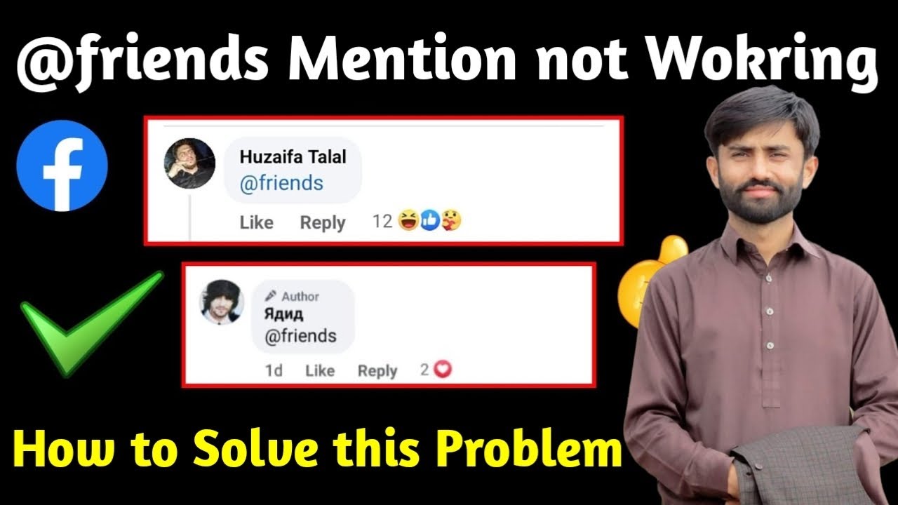 @friends Mention not Working on Facebook || How to Solve @friends ...