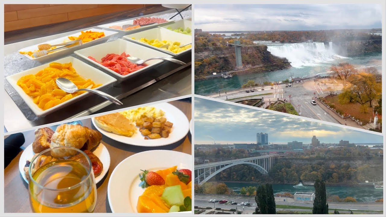 Sheraton Hotel Breakfast Buffet and Morning View - YouTube