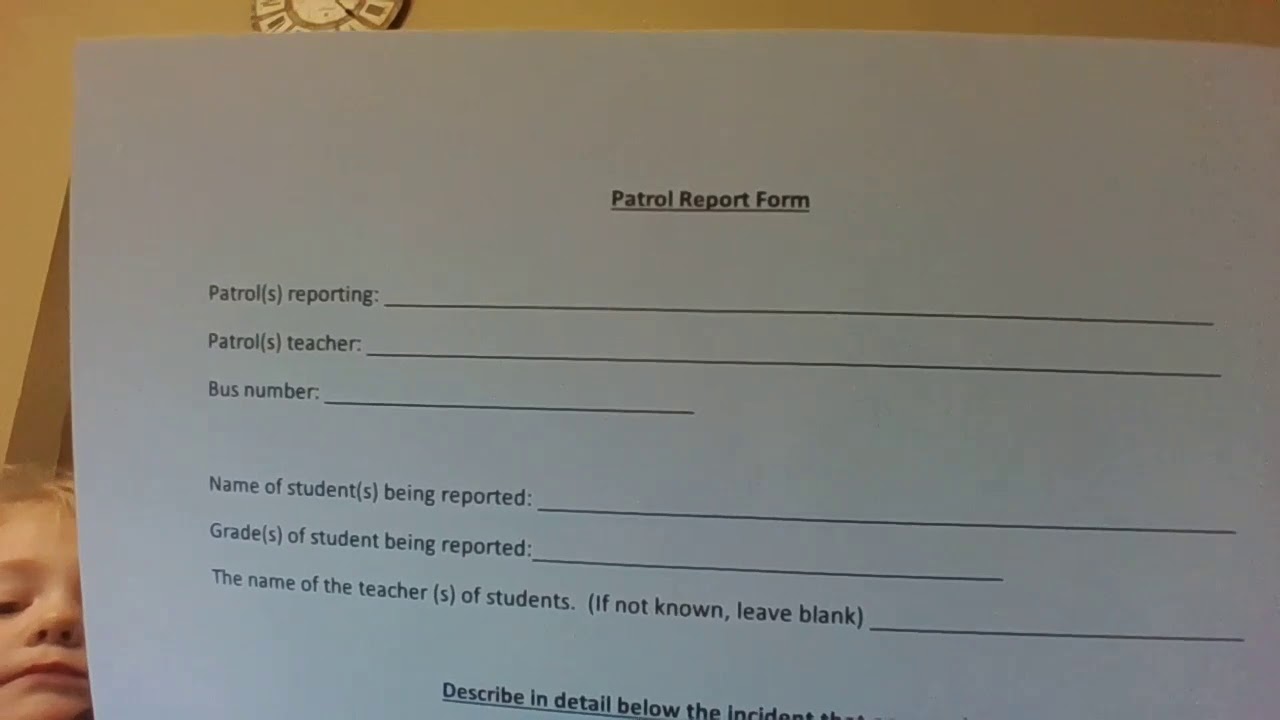 Patrol Forms for 2020-2021 - YouTube