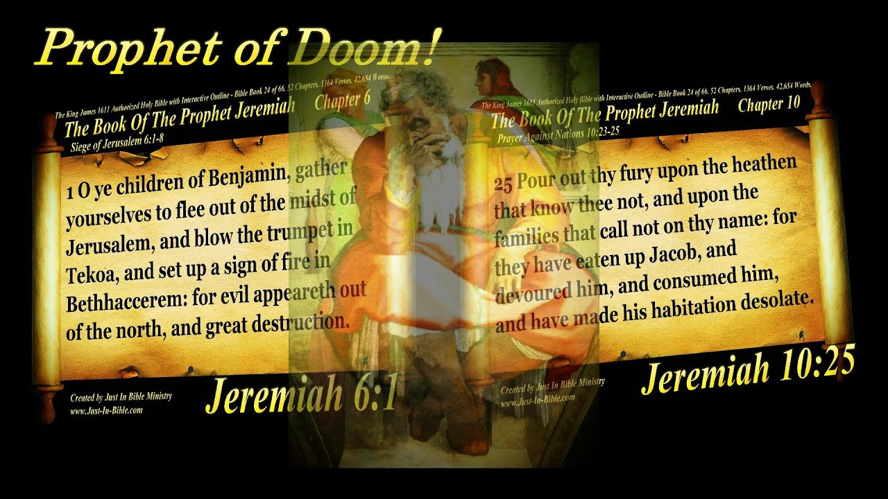 Prophet Jeremiah 6-10 KJV, KJB - Holy Bible Book #24 - HD Audio Text ...