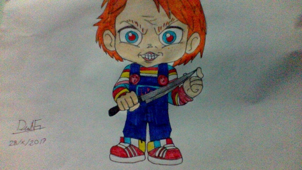 Dibujo De Chucky/Como dibujar a Chucky - YouTube