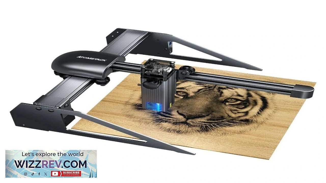 US DIRECT New ATOMSTACK P7 M40 Portable Laser Engraving Machine Cutter ...