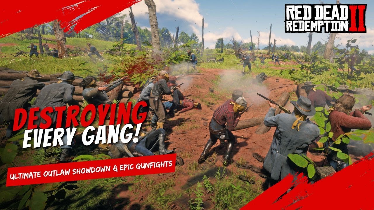 RDR2 - Destroying Every Gang! Ultimate Outlaw Showdown & Epic Gunfights ...