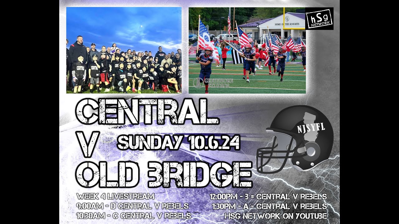 NJSYFL Action - D, C, & B Level - Central Youth v Old Bridge Rebels ...