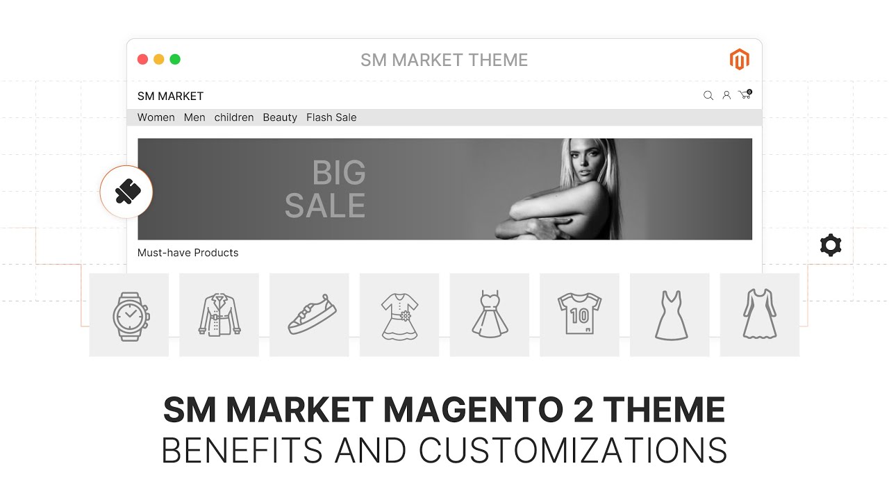 Benefits and Customizations of SM Market Magento 2 Theme - YouTube