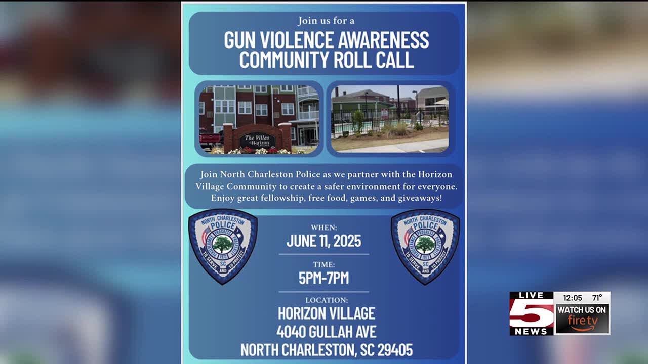 VIDEO: North Charleston Police holding ‘roll call’ event to fight gun ...